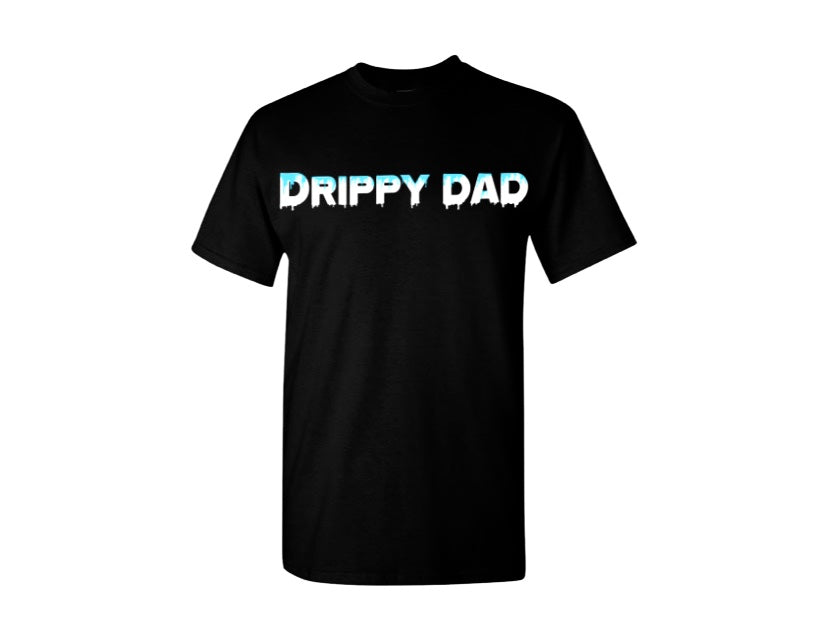 Black with Sky Blue Drip – Drippy Dad